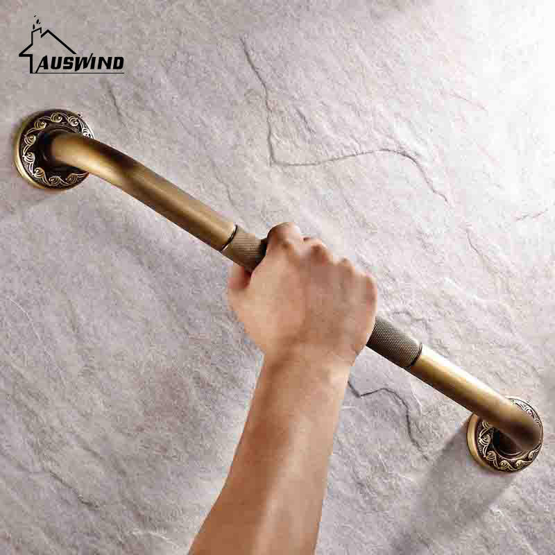 Antique Bathroom Grab Bar Copper Carved Wall Mount... – Grandado