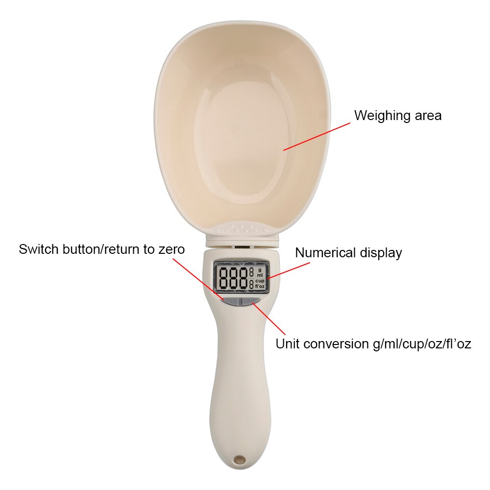 800g/1g Measuring Scoop Cup Pet Food Scale Portabl... – Grandado
