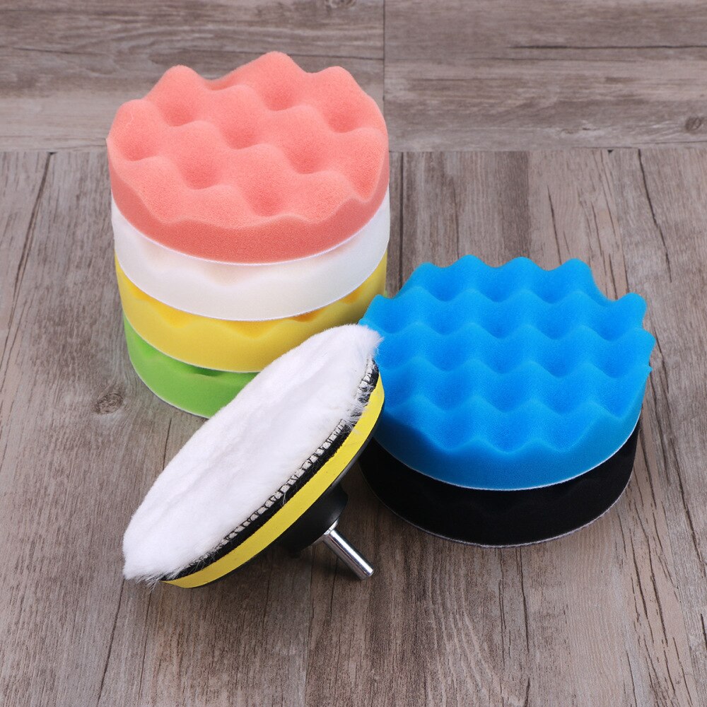8 Stuks 5 Inch Buffing Spons Polijsten Pad Zelfkle... – Grandado