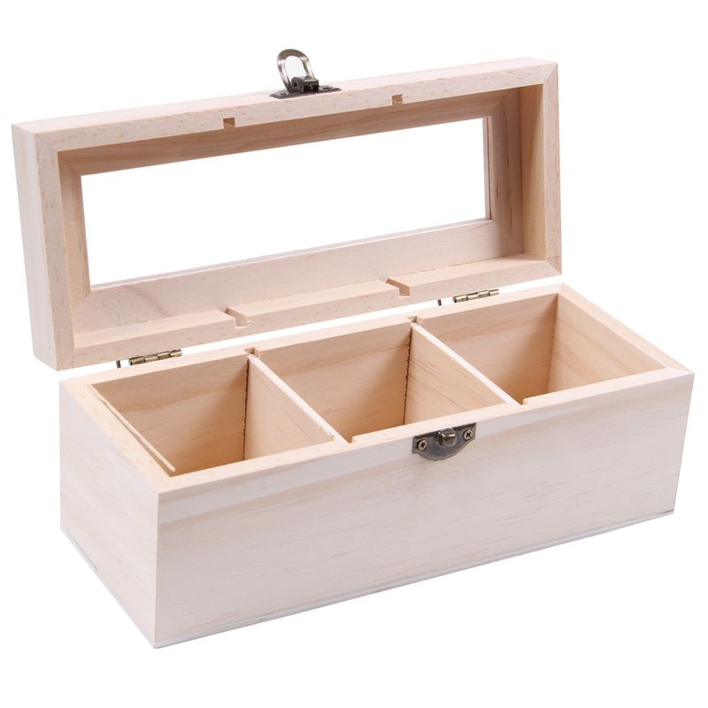 Wood Tea Caddies Tea Bag Jewelry Organizer Chest S... – Grandado