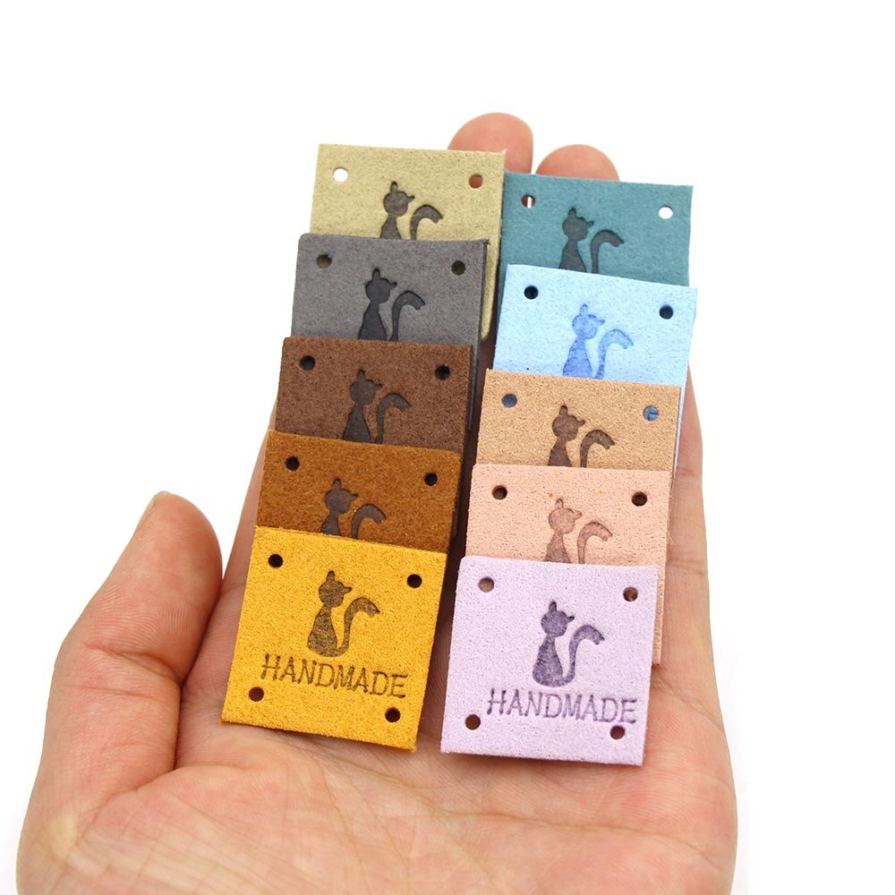 20Pcs Cute Cat Handmade Tags Hand Made Labels for ... – Grandado