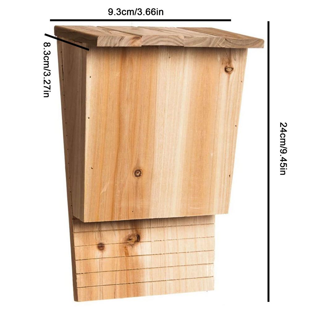 Bat Houses For Outdoor Natural Wooden Bat House Sh... – Grandado