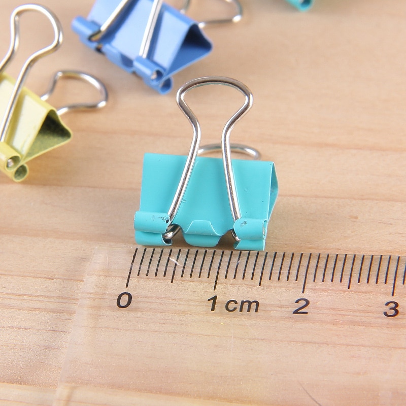 60 teile/los Bunte Metall Bindemittel Clips 15mm N... – Grandado