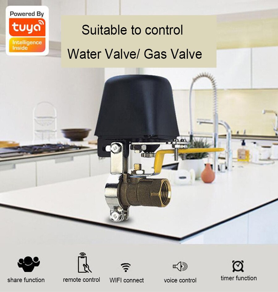 Tuya Wifi Smart Valve Controller For Water Gas Pip... – Vicedeal