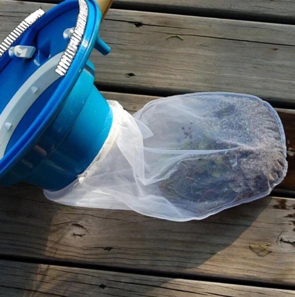 Swimming Pool Leaf Rake Mesh Skimmer Net Leaf Skim... – Grandado