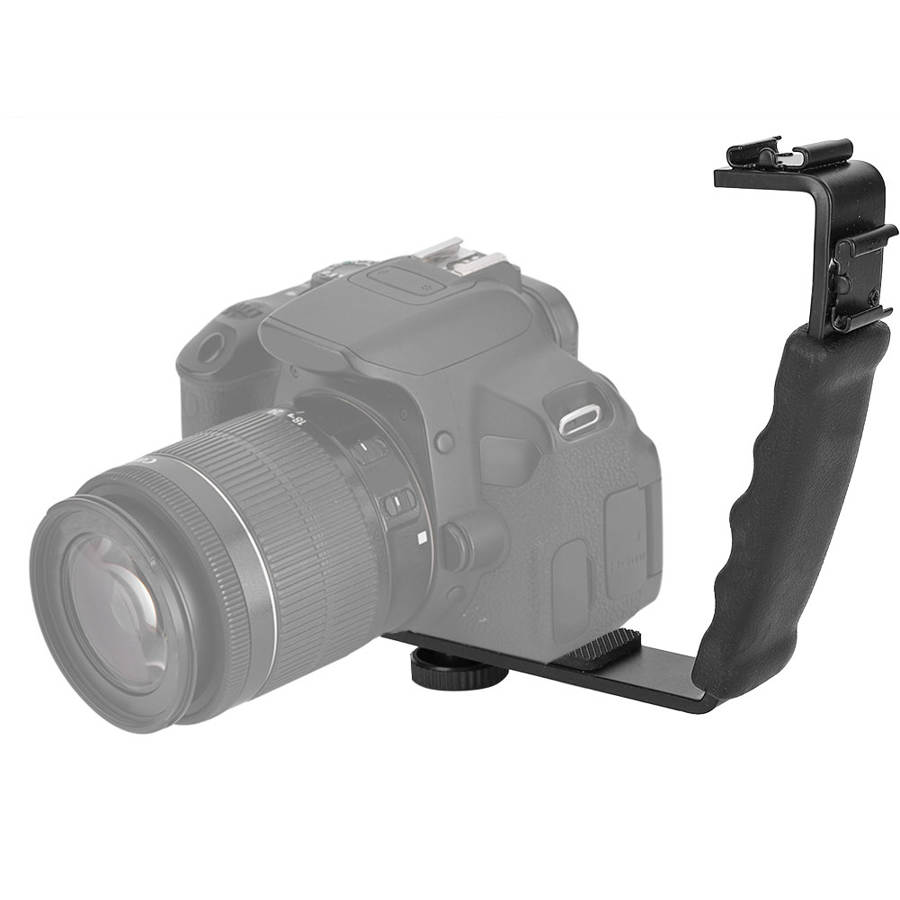 13cm Aluminium Alloy Camera Flash L-Bracket Dual S... – Grandado