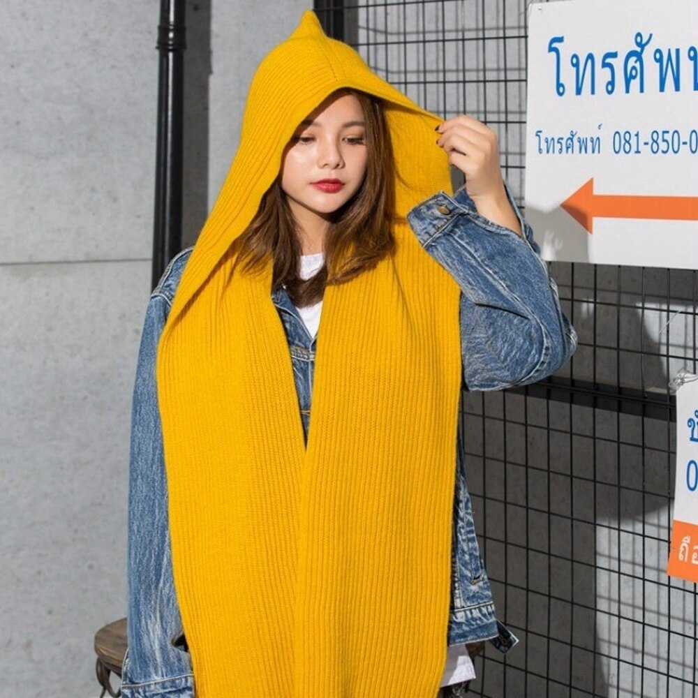 Herfst Sjaal & Hoed Sets Unisex Zachte Hooded Sjaa... – Grandado