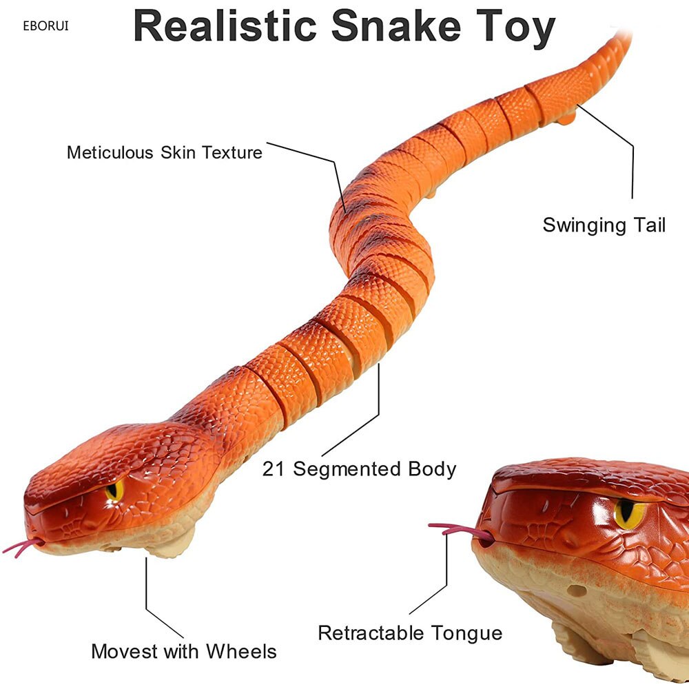 EBORUI RC Snake 30" Long Realistic Giant Ratt... – Vicedeal