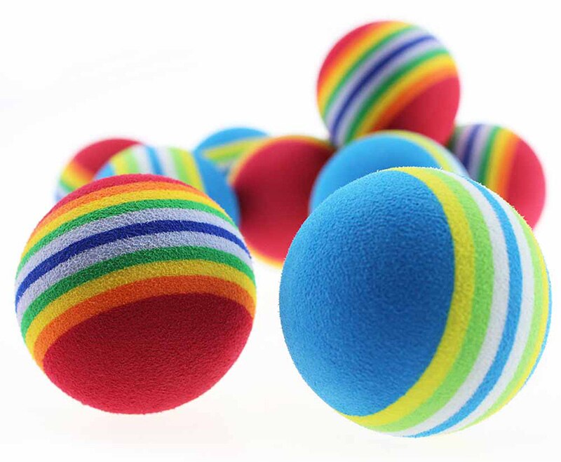 12pcs/Pack Rainbow PU Foam Golf Balls Stripe Pract... – Vicedeal