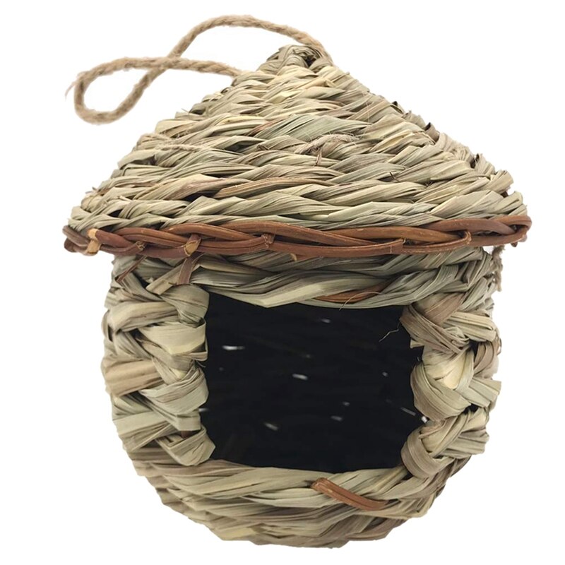 Grass Bird Hut ,Cozy Resting Place for Birds,Provi... – Grandado