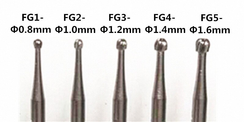 10 Pcs Dental product FG round bur dental Lab Tung... – Grandado