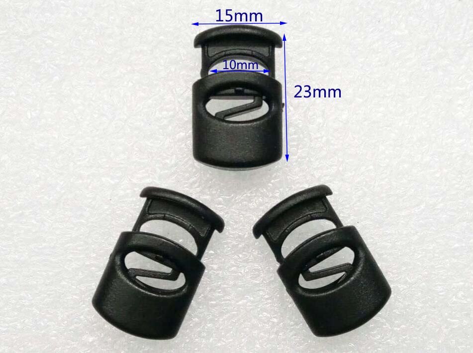100pcs/lot black plastic ball cord lock toggles pl... – Vicedeal