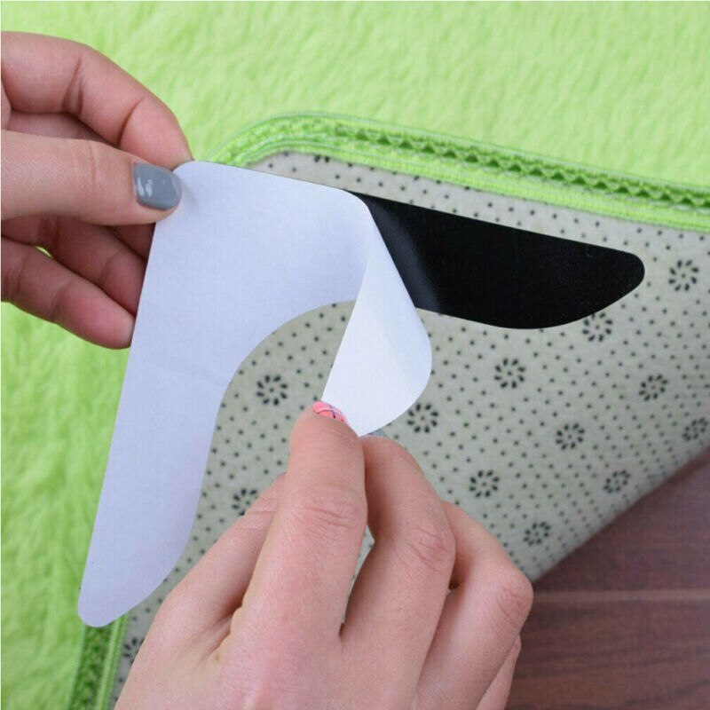 4PCS Tapijt Mat Grijpers Lijm Anti Slip Rubber Tap... – Grandado