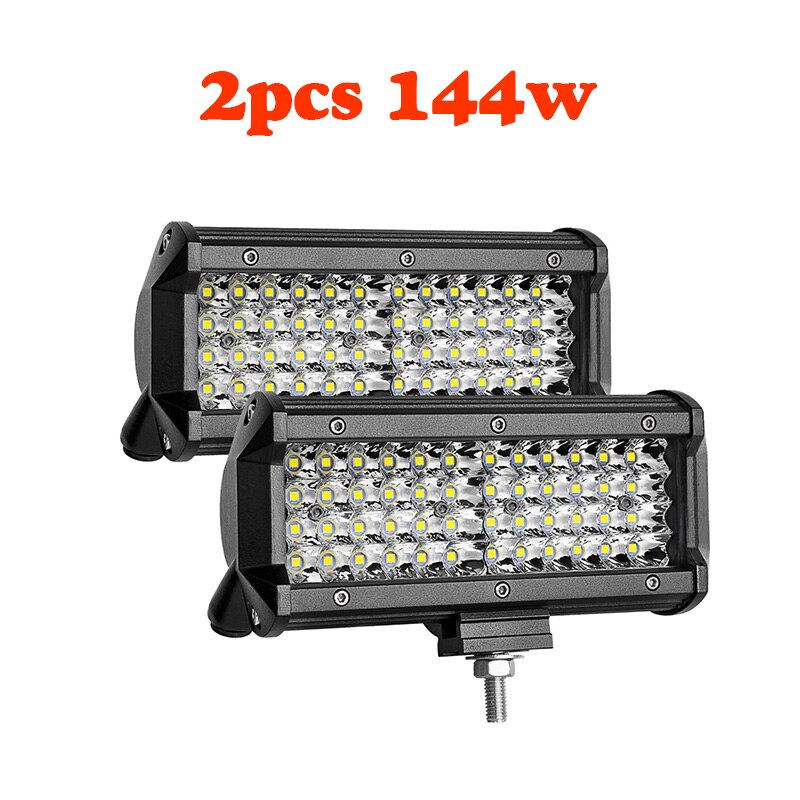 7 Inch 120W Combo Led Light Bars Spot Flood Beam f... – Vicedeal