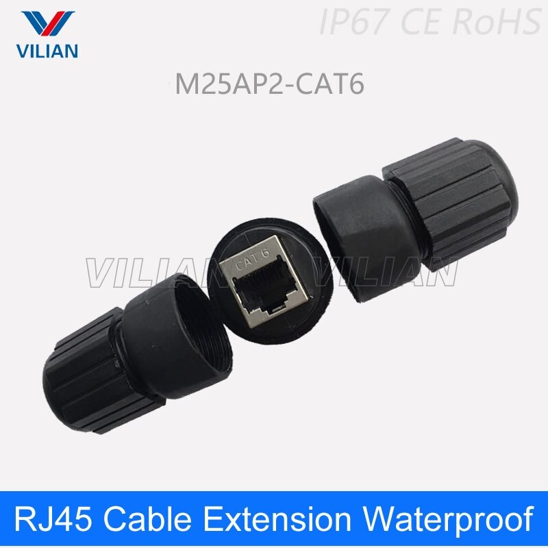 Metall Abschirmung CAT5E CAT6 Outdoor RJ45 Panel M... – Vicedeal