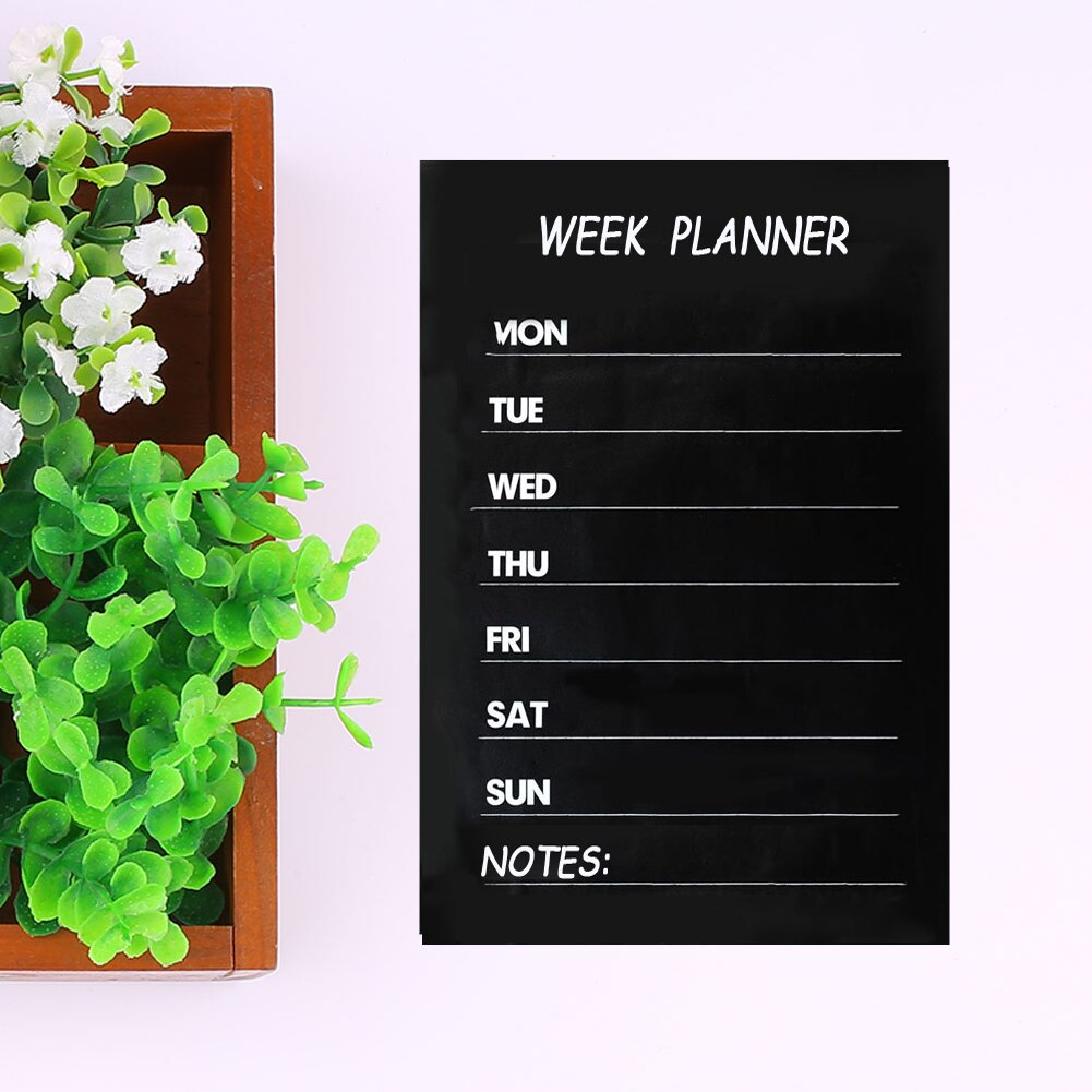 45*31cm Weekly Planning Blackboard Sticker Planner... – Vicedeal