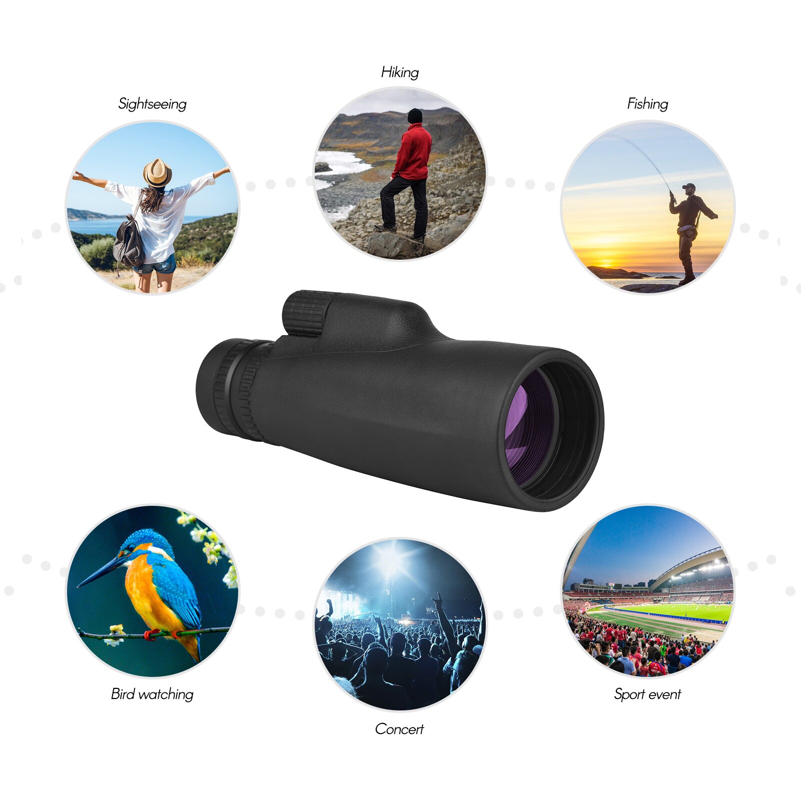 10X-30X Monocular Telescope 50mm Large Object Lens... – Grandado