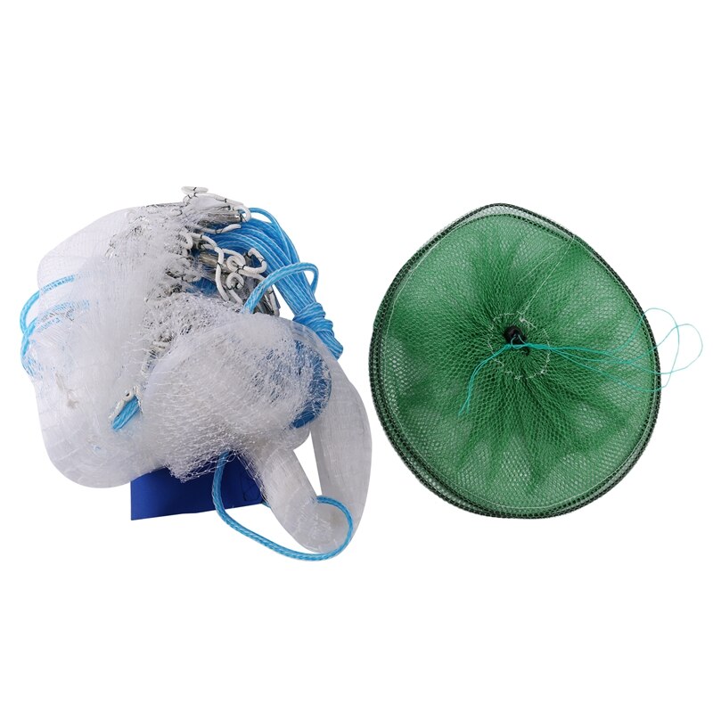 Fishing Cast Net With Heavy Duty Real Lead Weights... – Grandado