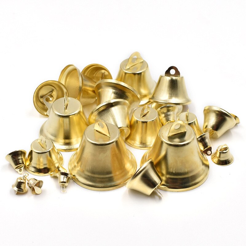 10/14/16/20/25/30mm Gold Christmas Gingle Bell DIY... – Grandado