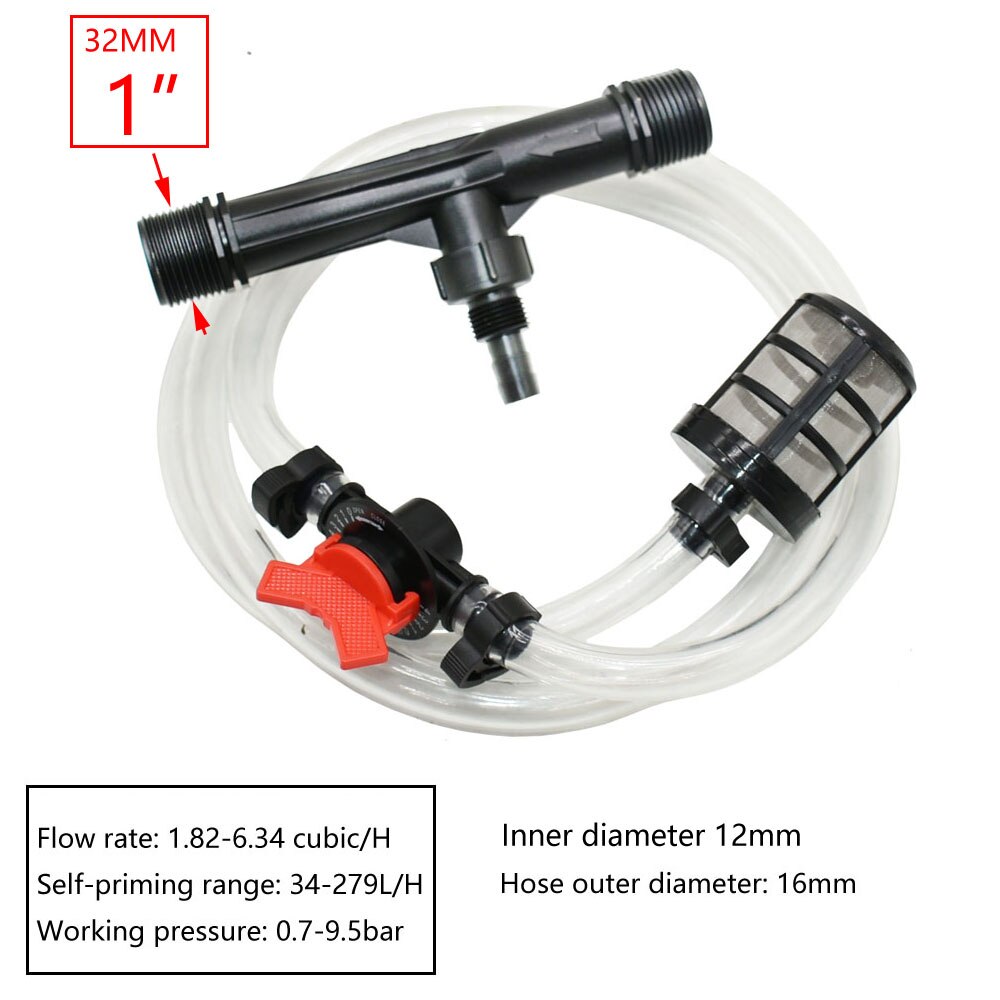 1/2" 3/4" 1" Irrigation venturi fertilization syst... – Grandado