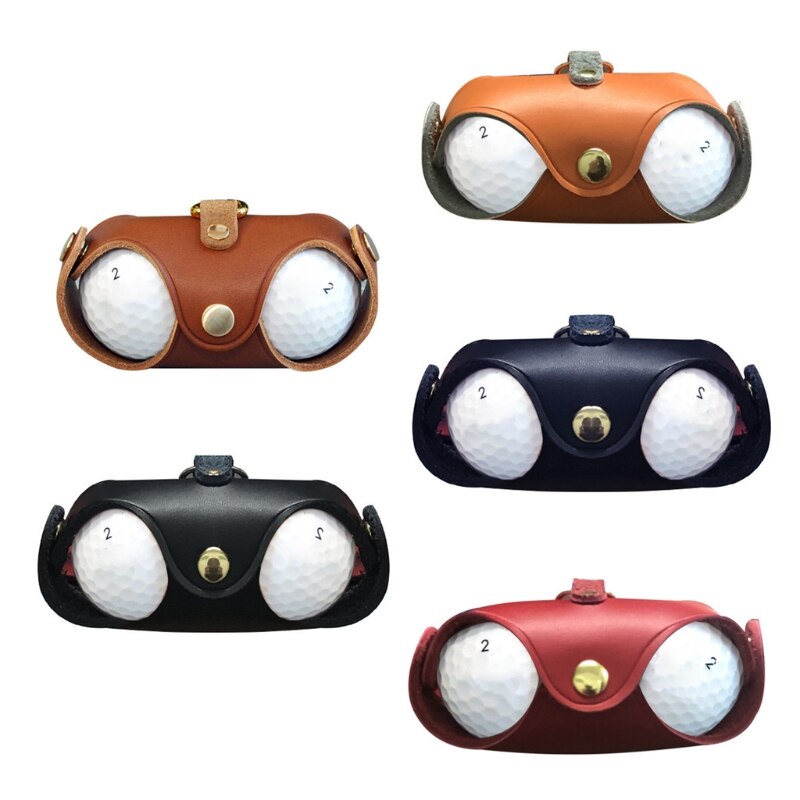 448C Mini Golf Ball Storage Bag PU Leather Waist P... – Grandado