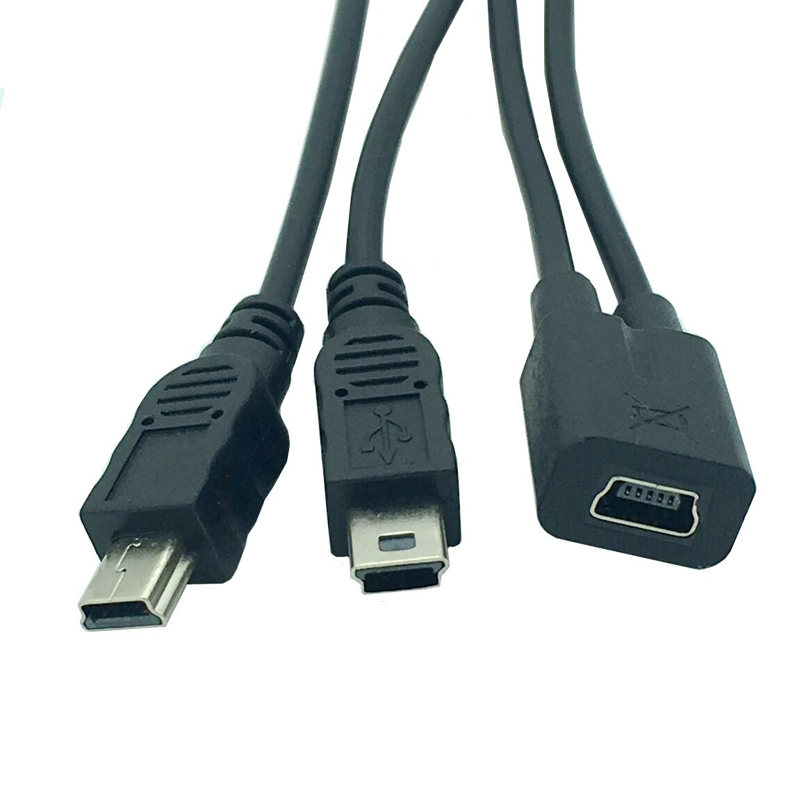 Mini Usb 1 Naar 2 Y Splitter Kabel, usb 2.0 Mini 5... – Vicedeal