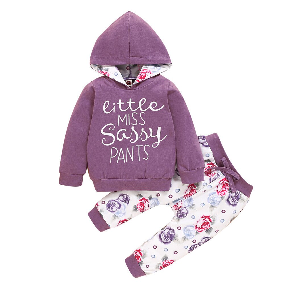 Peuter Baby Meisjes Lange Mouwen Brief Print Hoodi... – Grandado