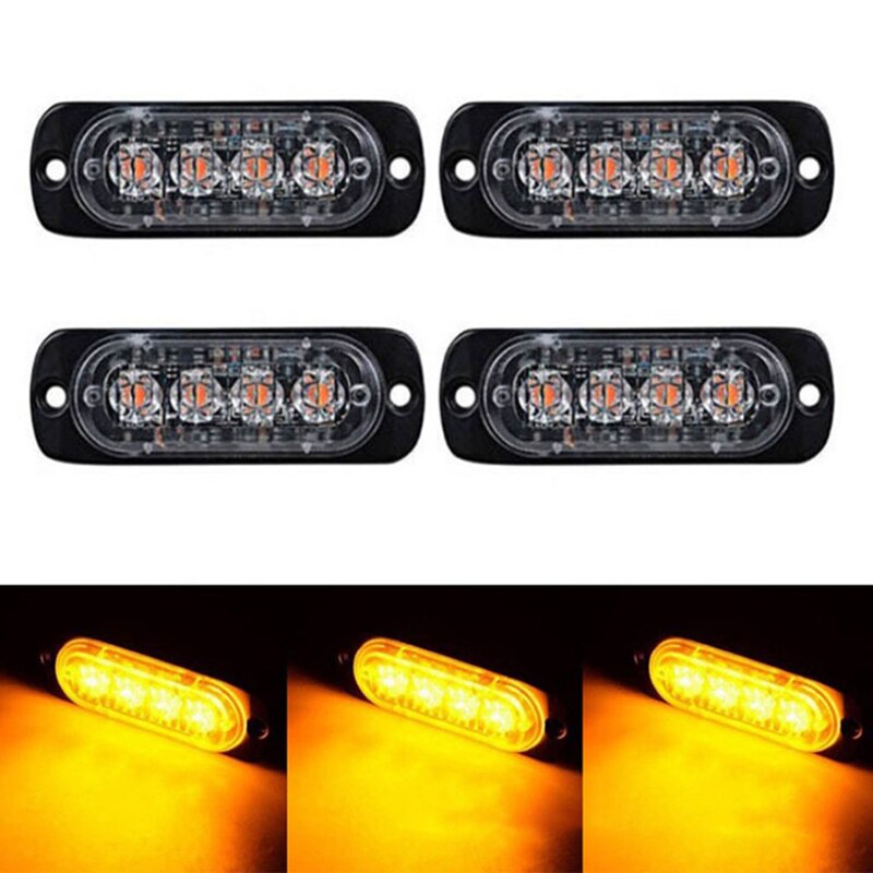4Led Truck Emergency Light Flashing Firemen Lights... – Grandado