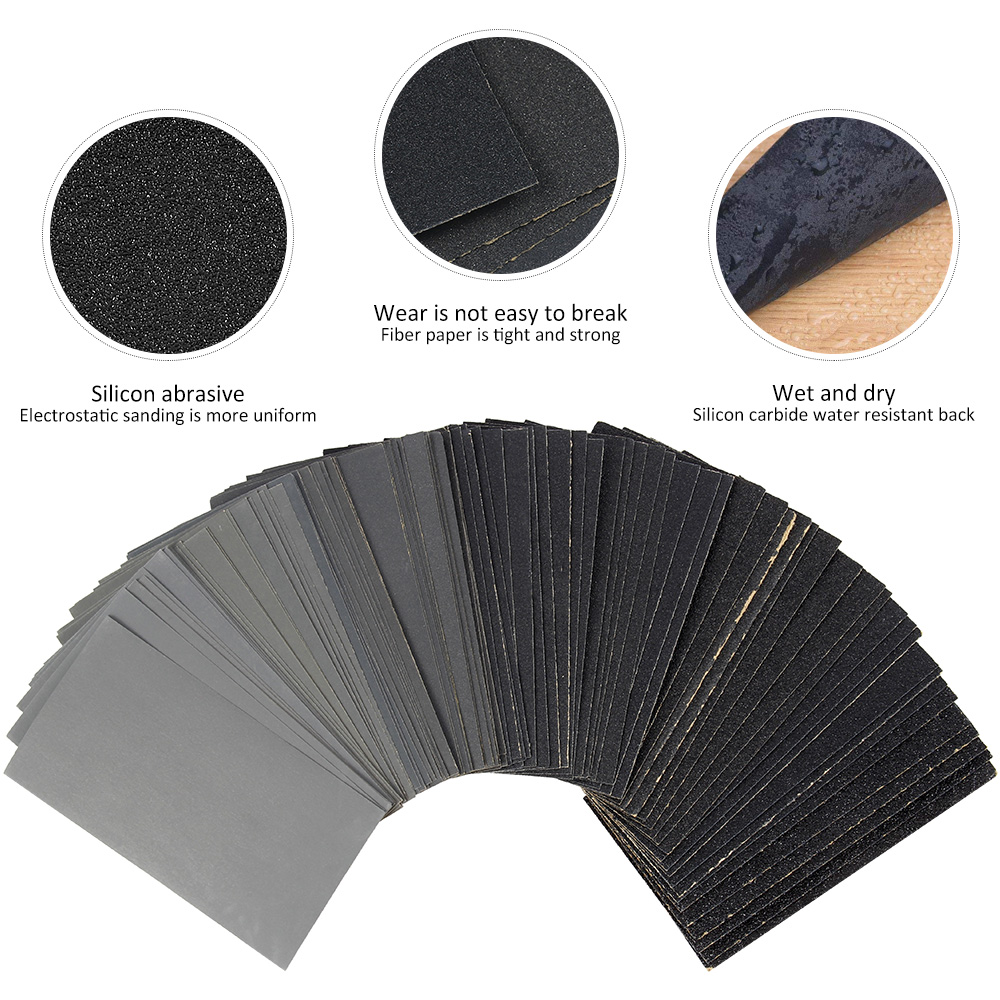 60 To 3000 Grit 102Pc Wet Dry Sandpaper Assortment... – Grandado
