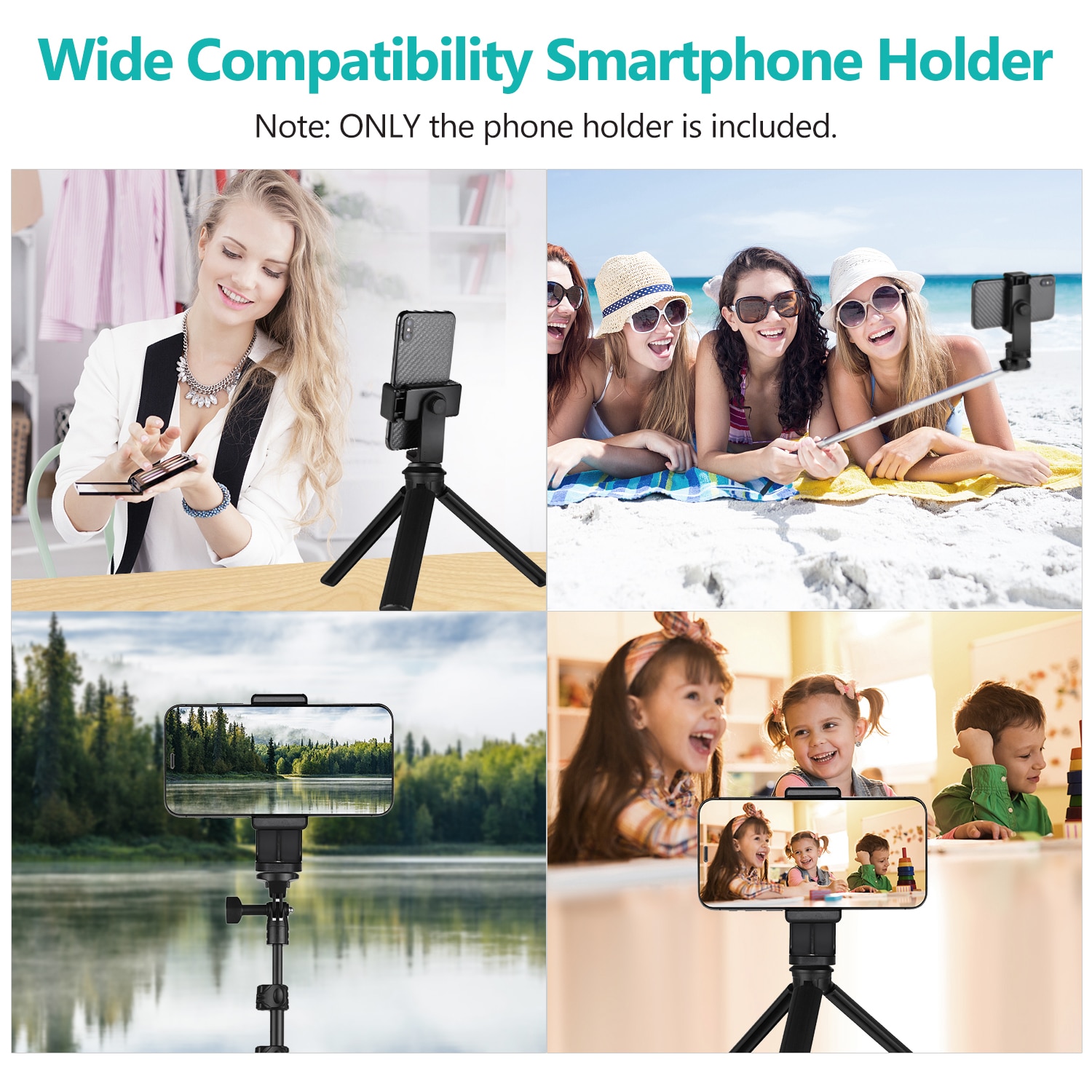 Smartphone Clamp Holder Phone Mount Adapter Phone ... – Vicedeal