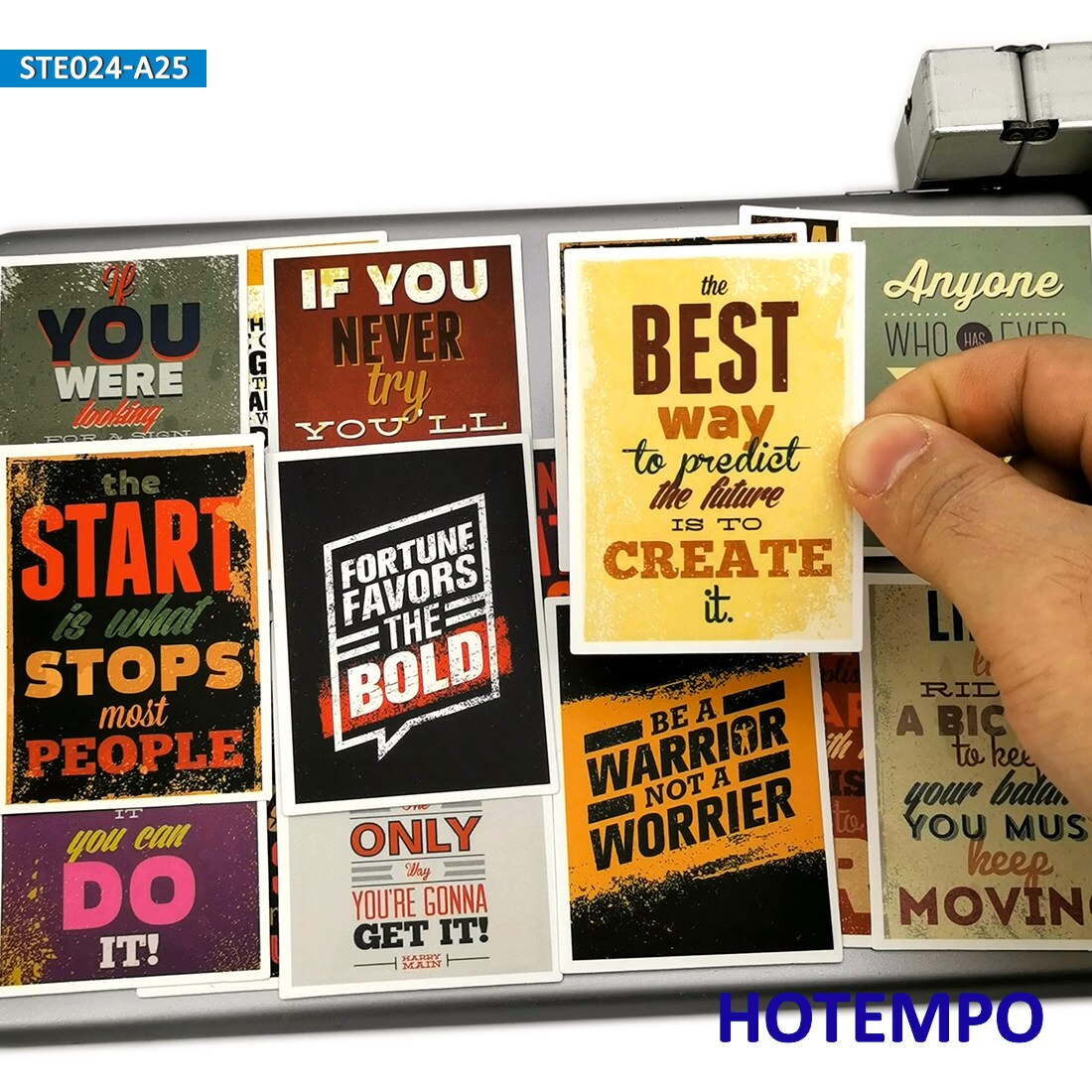 25pcs Positive Energy Motivational Slogan Poster S... – Grandado