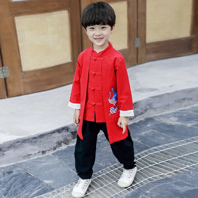 Kids Hanfu Kleding Set Baby Boy Chinese Traditione... – Vicedeal