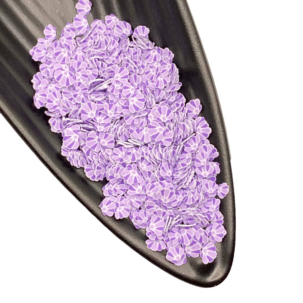 65g Clay Purple Shell Shape Polymer Soft Slices Sp... – Grandado