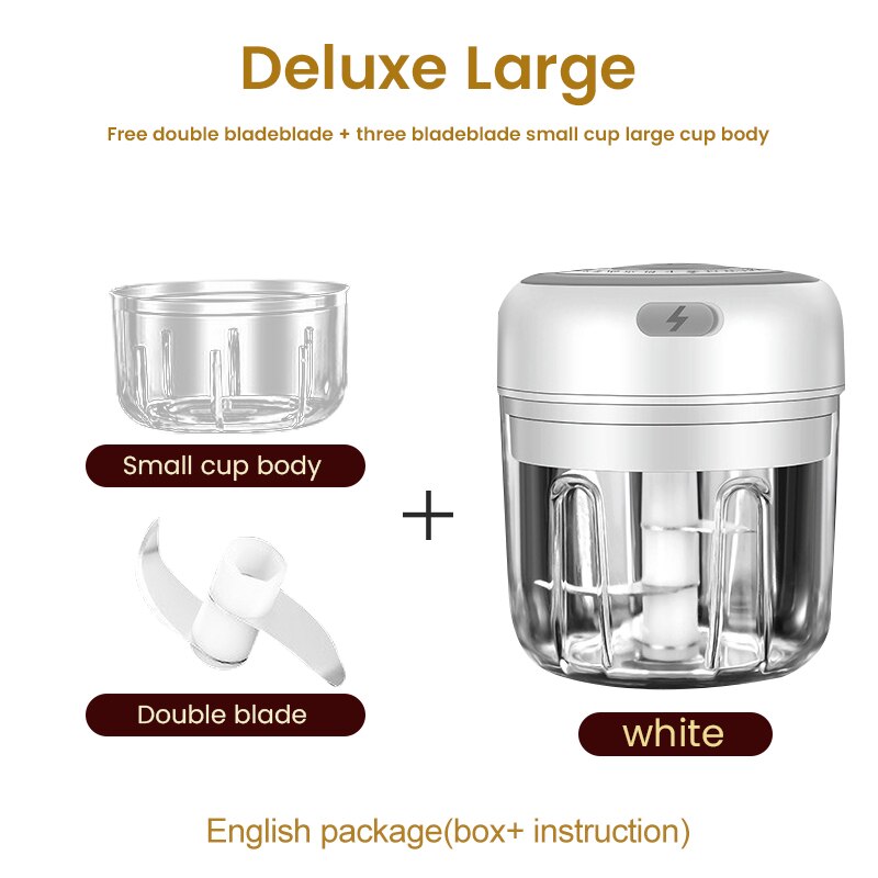 USB Charge Wireless Electric Meat 3Level Grinder F... – Grandado