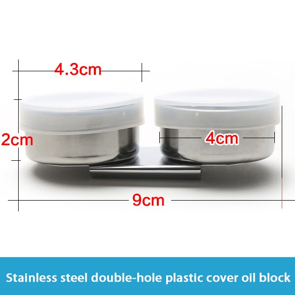 Stainless steel double hole oil pot oil paint pain... – Grandado