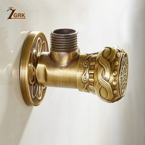 ZGRK Brass Angle Valve Water Control Valve Antique... – Vicedeal