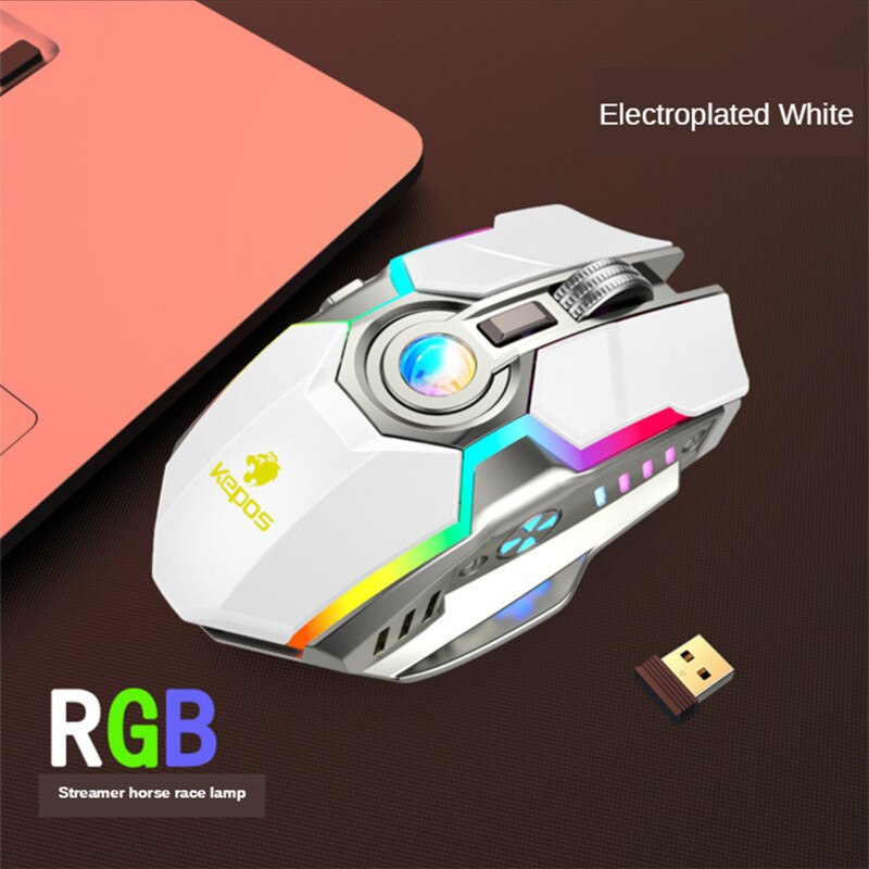 Silent Rechargeable Gaming Mouse Computer Mouse Wi... – Vicedeal