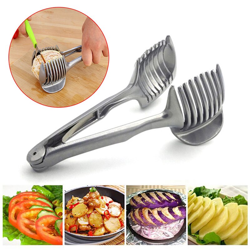 Handheld Stainless Steel Potato Slicer Tomato Cutt... – Grandado