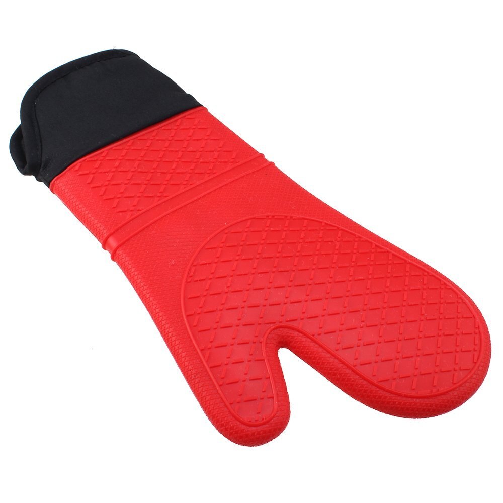 Silicone Oven Mitt Cooking Mitt with Extra Long Ca... – Grandado