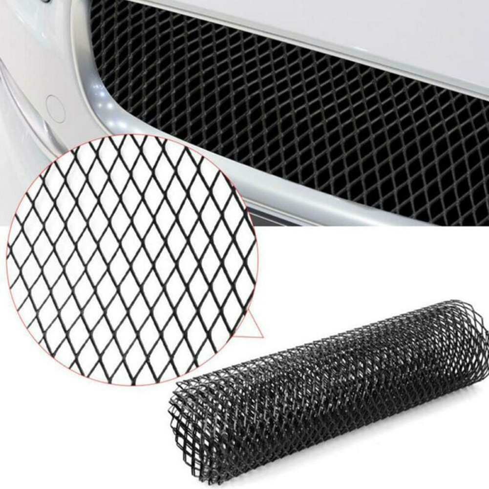 Black Car Diamond Grille Mesh Aluminum Alloy Front... – Vicedeal