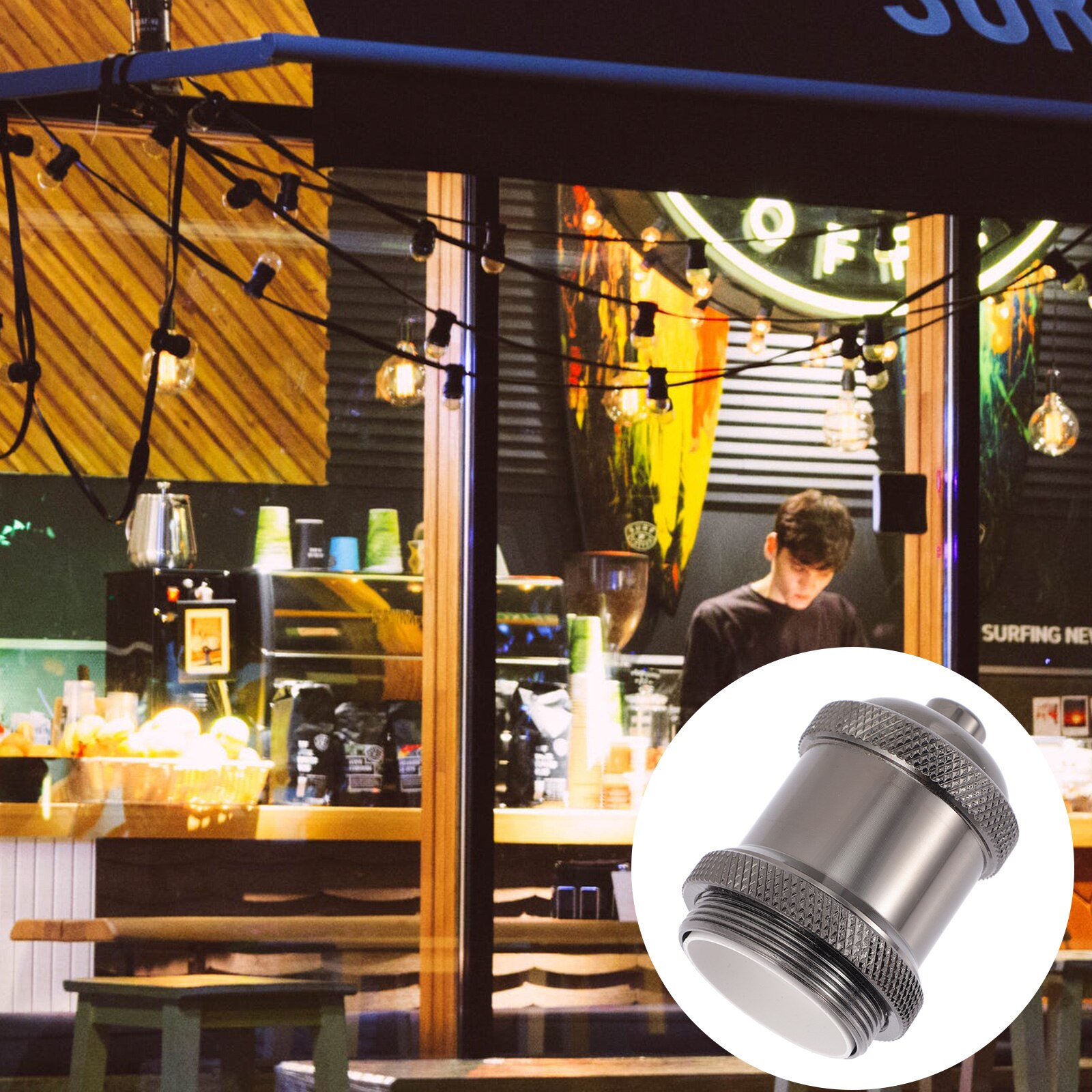 E27 Schroef Licht Socket Plafondlamp Houder Hanger... – Vicedeal