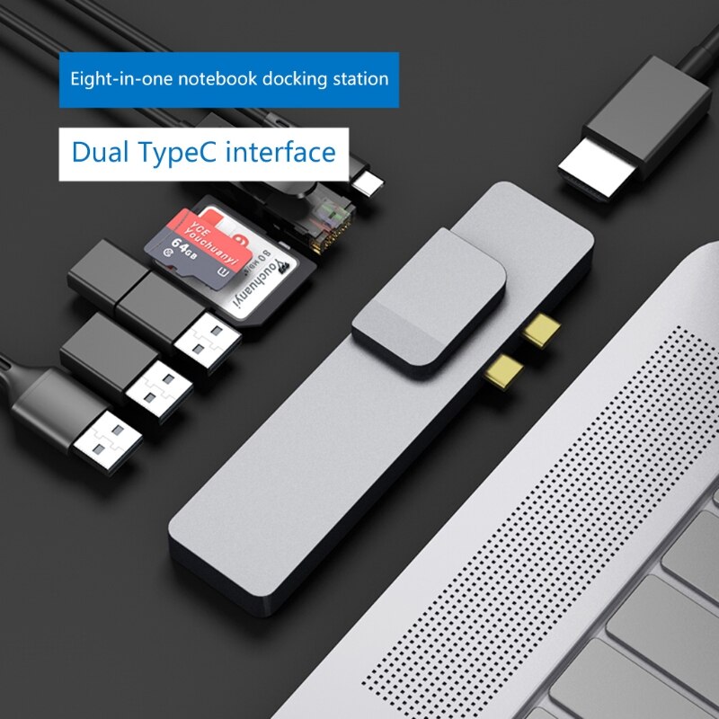 HUB USB C double Type C vers USB 3.0 4K HDMI, adap... – Grandado