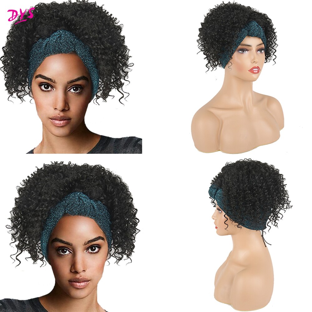 Trekkoord Headwrap Pruik Synthetische Korte Kinky ... – Grandado Trekkoord Headwrap Pruik Synthetische Korte Kinky ... – Grandado