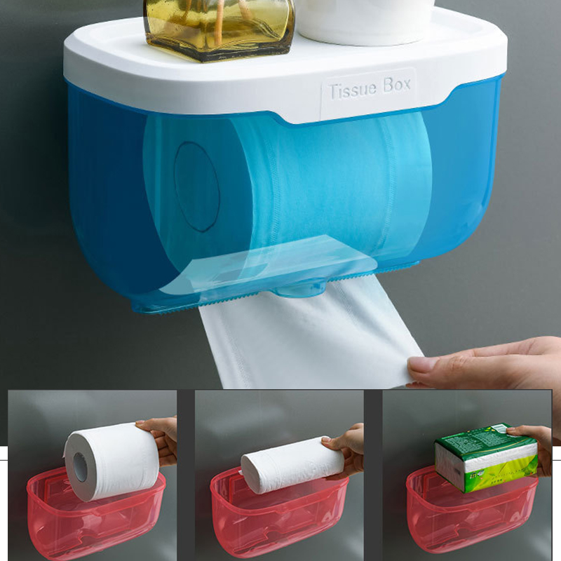 Punch-free Toilet Paper Holder tissue box Waterpro... – Grandado