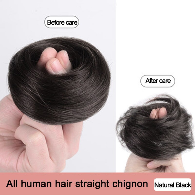 DIANQI Synthetic Chignon With Rubber Band Brown Bl... – Grandado