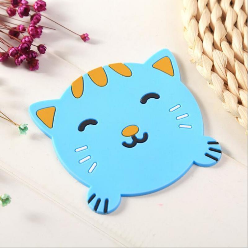 1Pcs Cartoon Animal Shape Silicone Coaster Coffee ... – Grandado