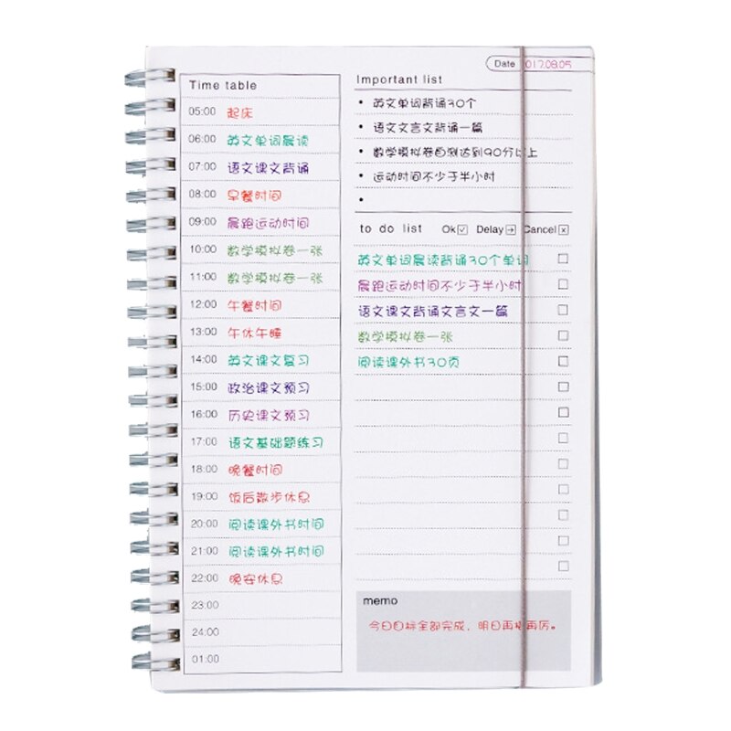 Undated Daily Weekly Monthly Planner Goals Noteboo... – Vicedeal