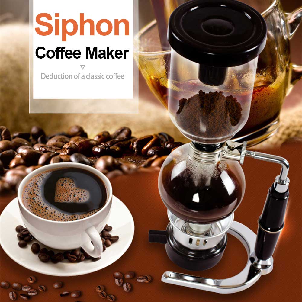 Siphon Coffee Maker Tea Siphon Pot Vacuum Coffee M... – Vicedeal