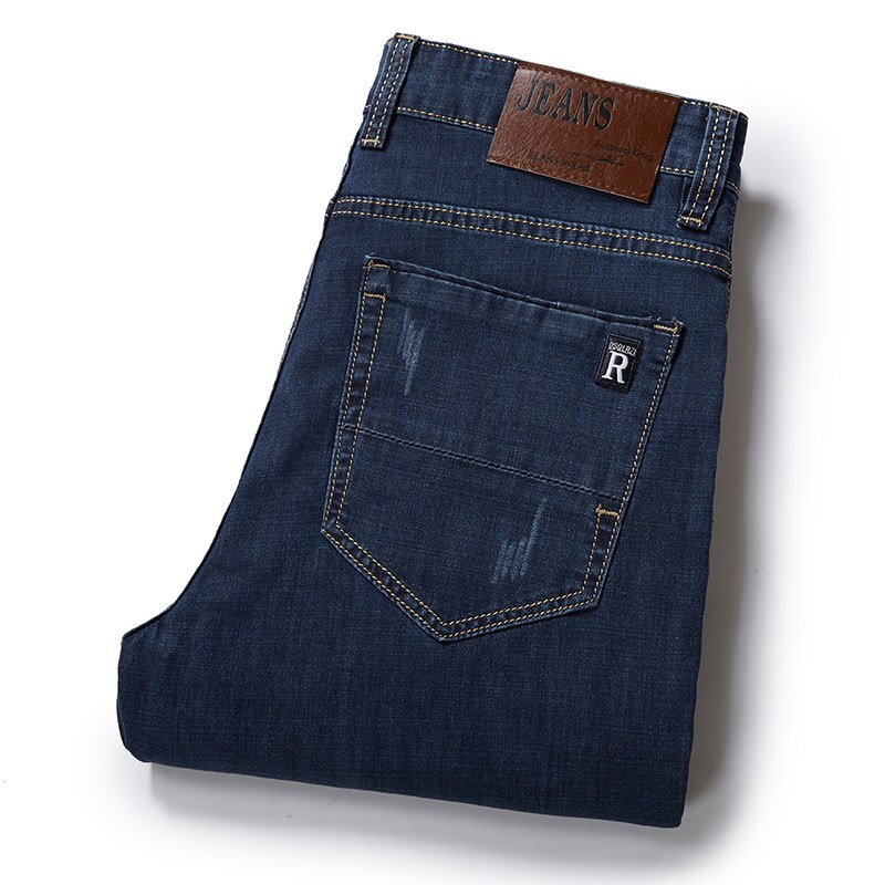 30-56 Classic Long Jeans For Men Spring Autumn Cas... – Grandado