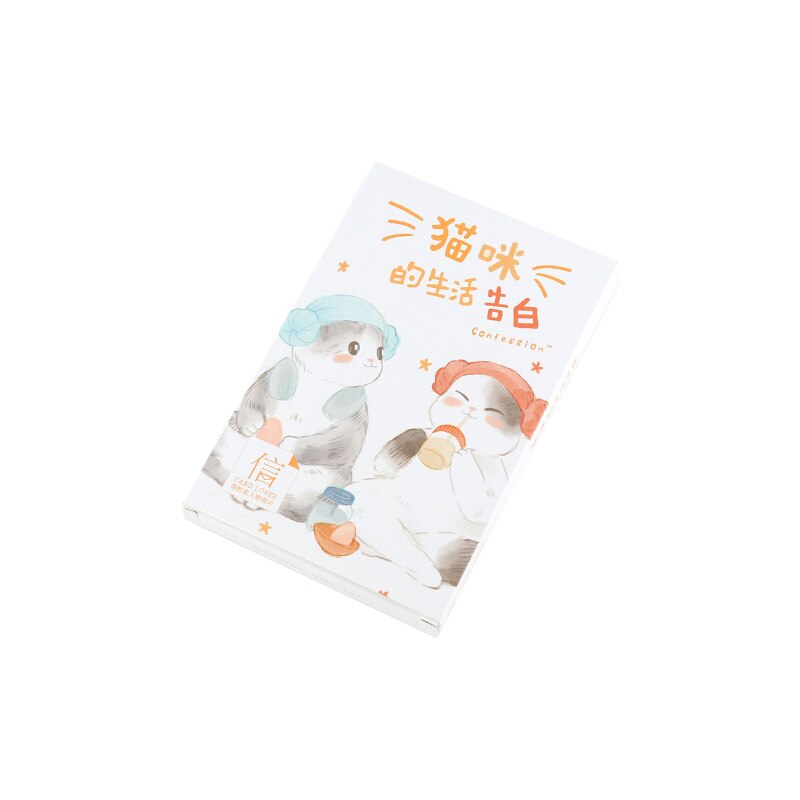 30 Pcs/Set Cat's Life Confession Postcard DIY ... – Vicedeal